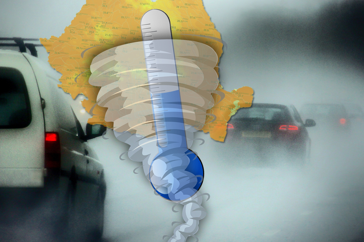 Cod galben de ceață în mai multe județe din România. Care sunt zonele ...