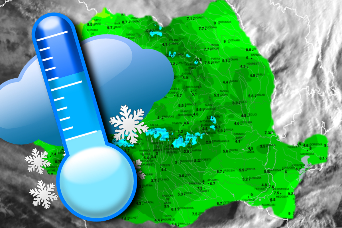 Alertă de vreme rea. A fost emis cod galben de viscol şi ninsori puternice. Avertisment ANM ...