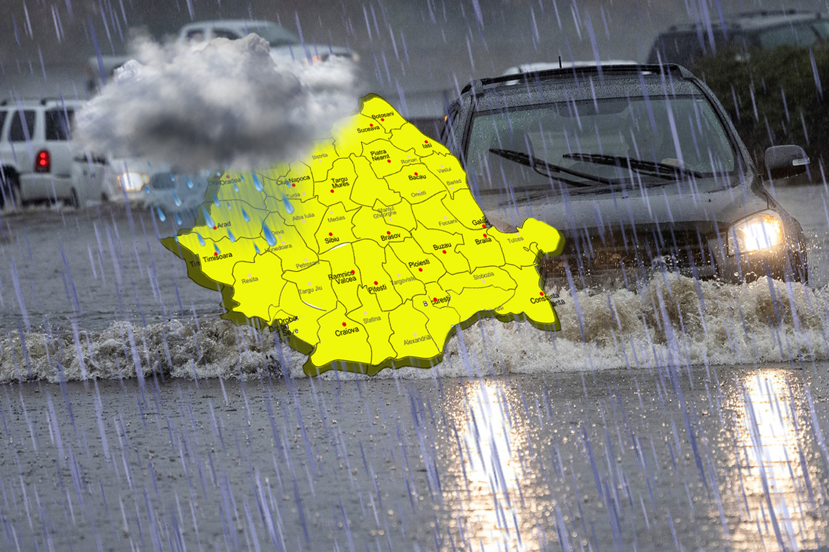 Alertele de vreme rea nu se mai opresc! A fost emis un nou cod galben de ninsori, frig şi vânt ...