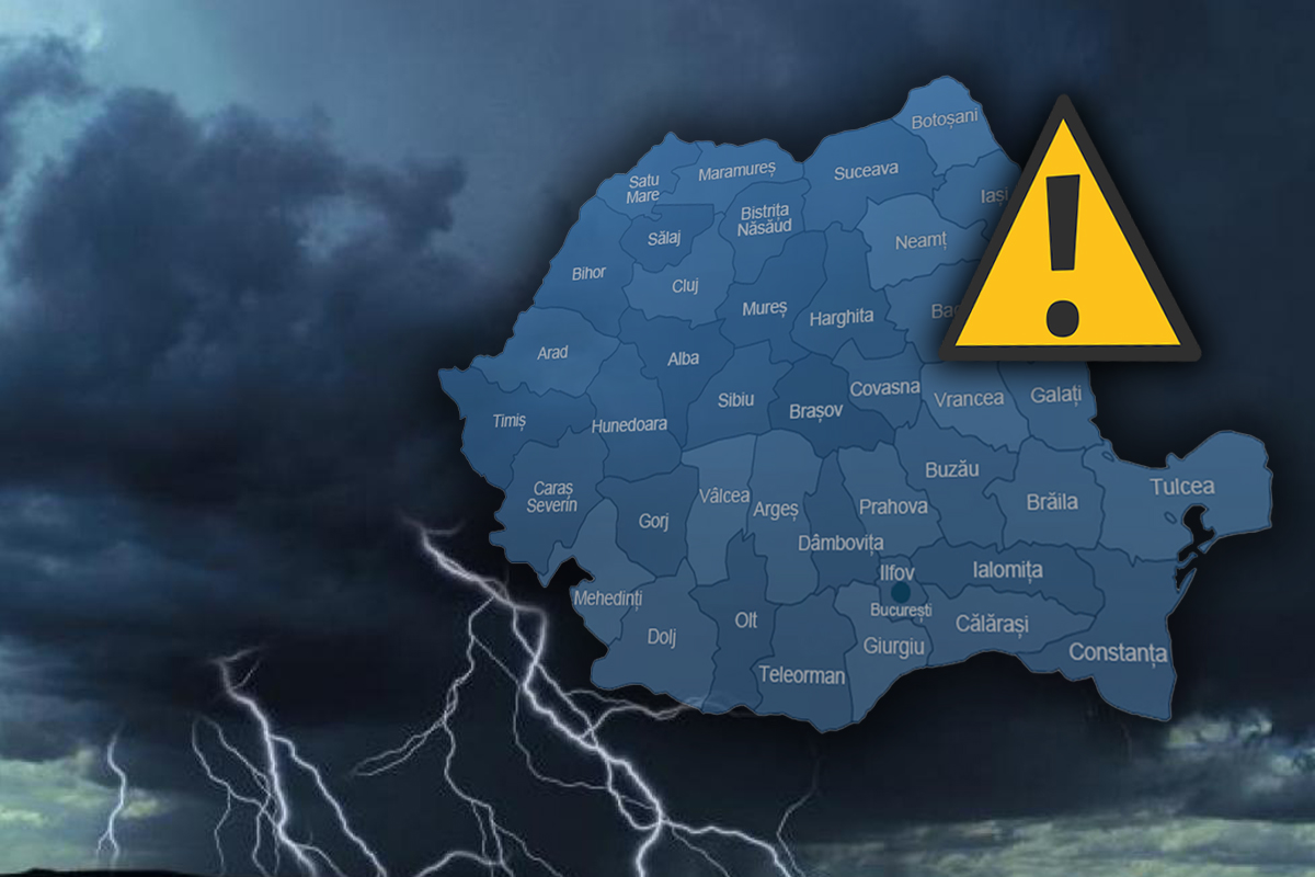 Alertă meteo de ultim moment pentru România! Unde sunt anunțate ploi torențiale și grindină ...