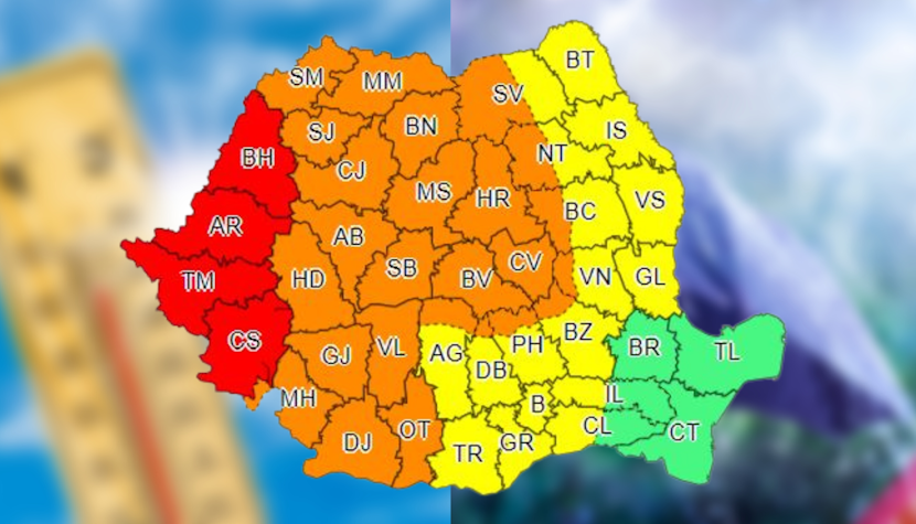 Cod portocaliu de furtuni în România. Ce zone sunt vizate de fenomene meteo extreme, anunțul ...