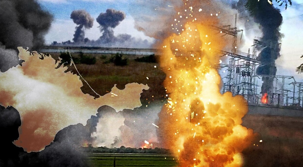 O nouă explozie puternică în Crimeea. Rușii sunt în alertă