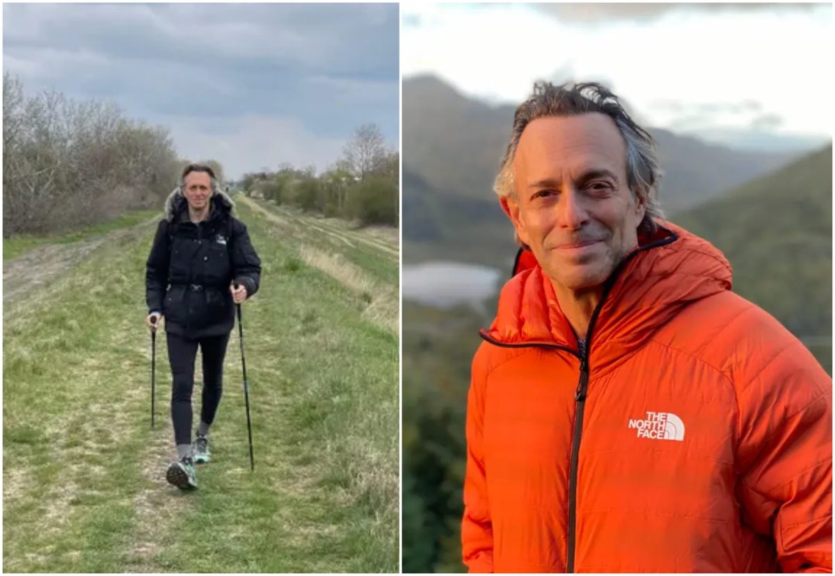 Un bărbat de 60 de ani, călătorie pe jos pe o distanță de 4.000 de ...