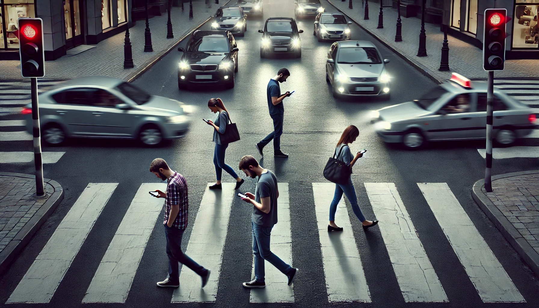 Pietonii care stau pe telefon, motiv de numeroase accidente ...