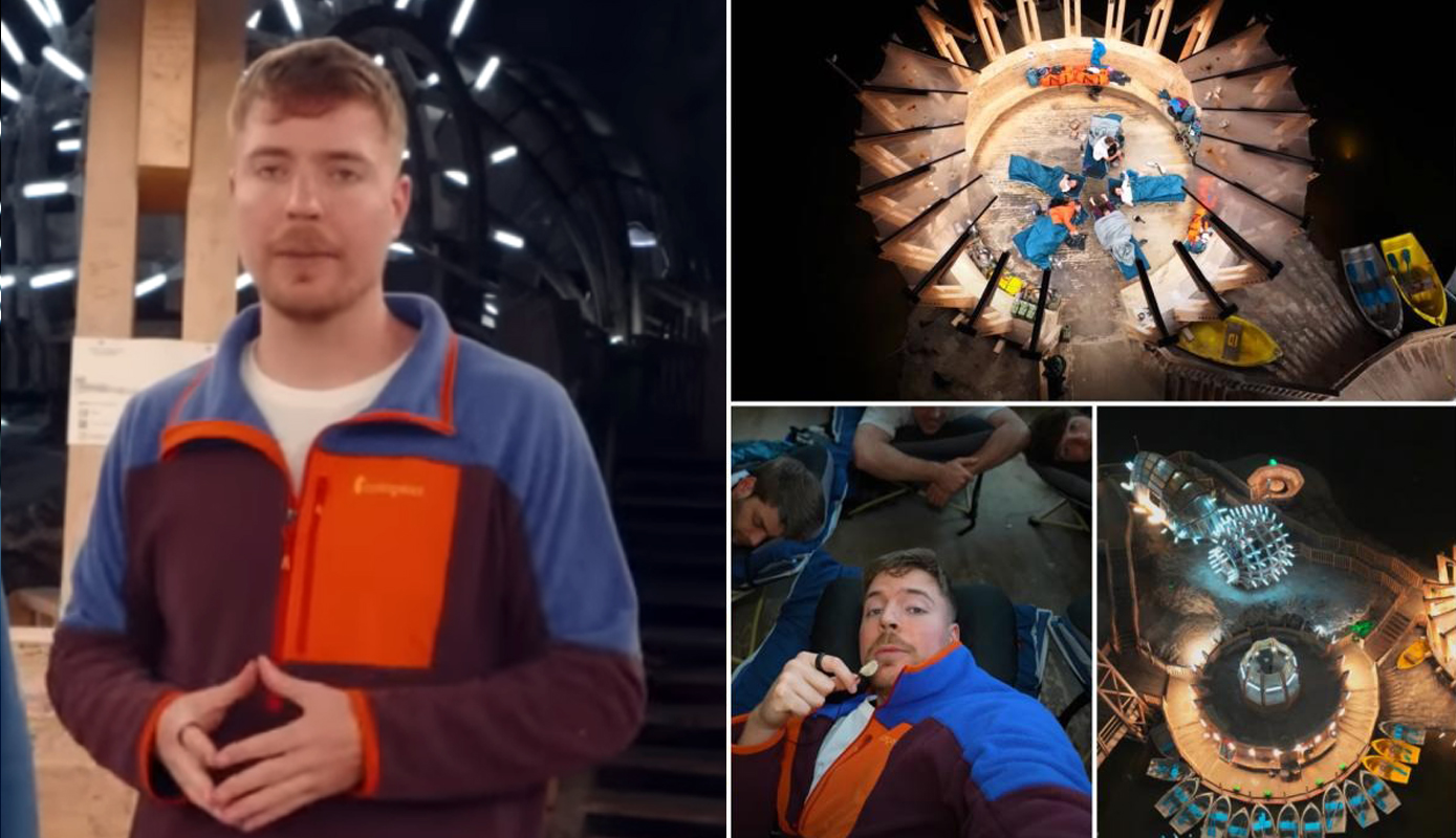 După ce a dormit în Salina Turda din România, vloggerul MrBeast vrea ...