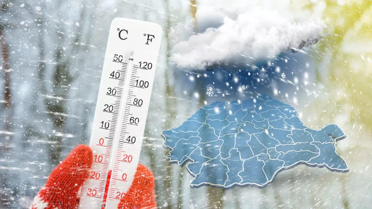 Iarna revine în forță. Coduri galben și portocaliu de vreme rea în ...