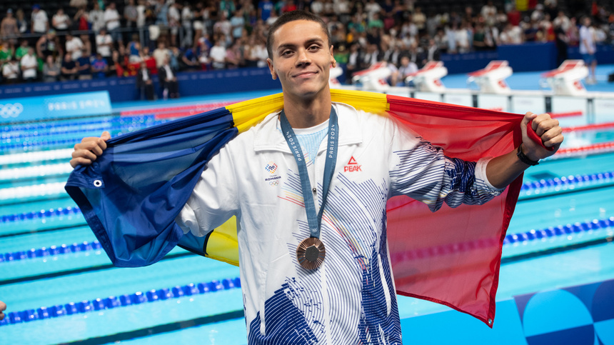 David Popovici a câștigat medalia de bronz la 50 m liber, la Campionatul European U23: „Sunt ...