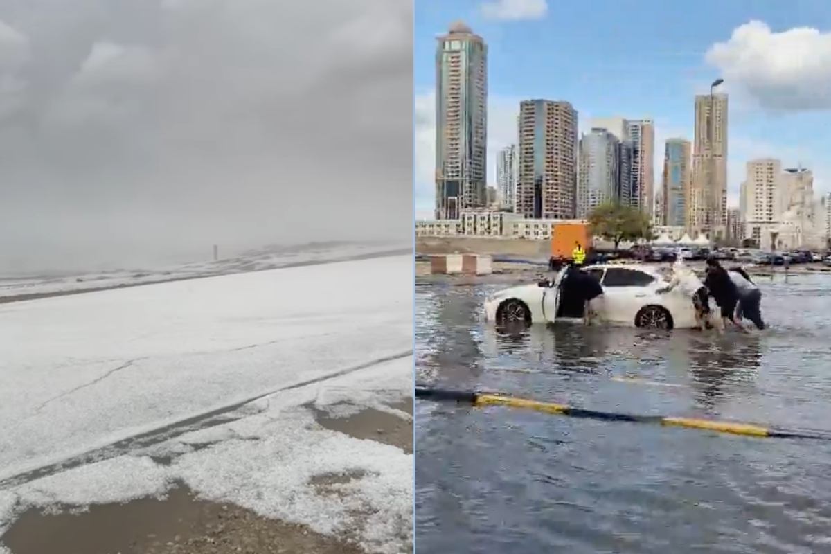 Fenomen meteo extrem în Orientul Mijlociu. A nins în Arabia Saudită și ...